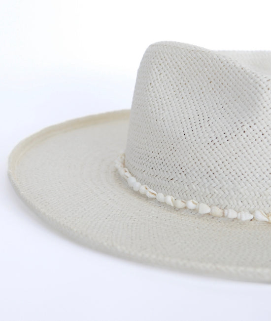 Oceana Seashell Straw Hat | Women's straw wide brim hat – Augustine Hat Co.