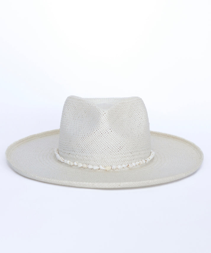 Oceana Seashell Straw Hat | Women's straw wide brim hat – Augustine Hat Co.